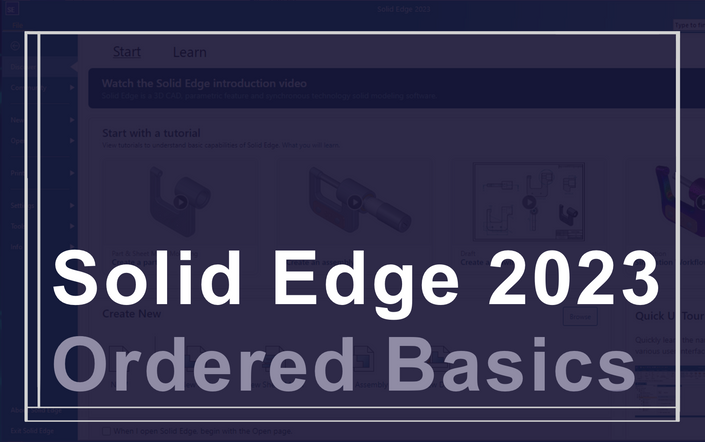 Solid Edge 2023 Ordered Basics by Designfusion